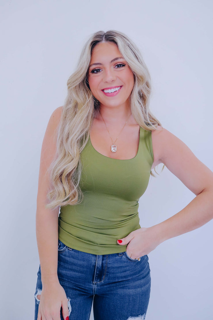 Elsie Essential Scoop Neck Tank Top- 10 Colors – Whiskey Darling Boutique