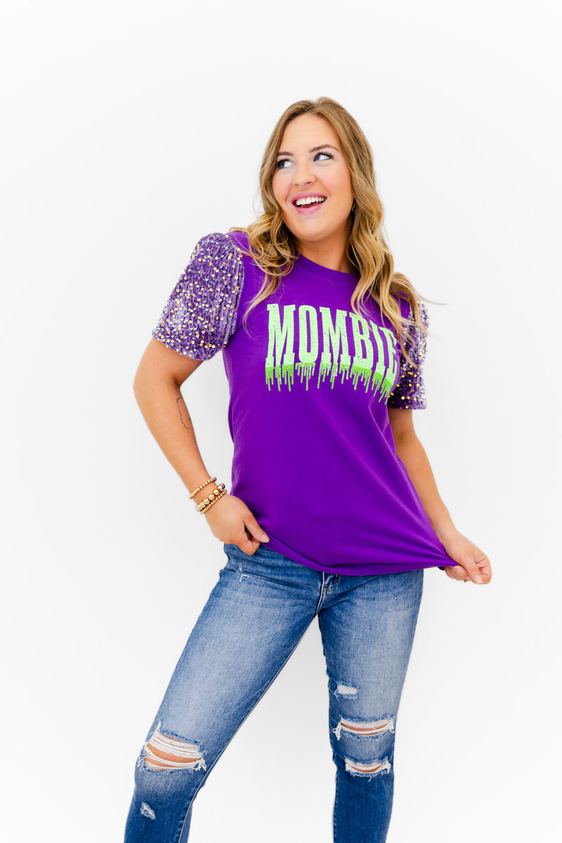 Glitzy Girl Mombie Magic Top – Whiskey Darling Boutique