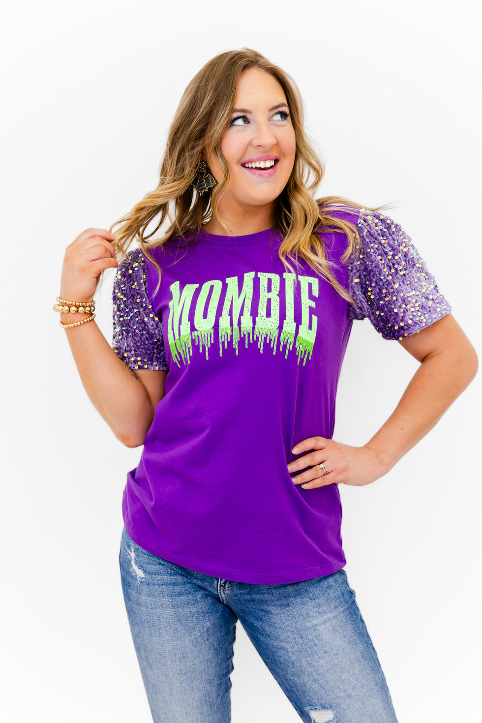 Glitzy Girl Mombie Magic Top – Whiskey Darling Boutique
