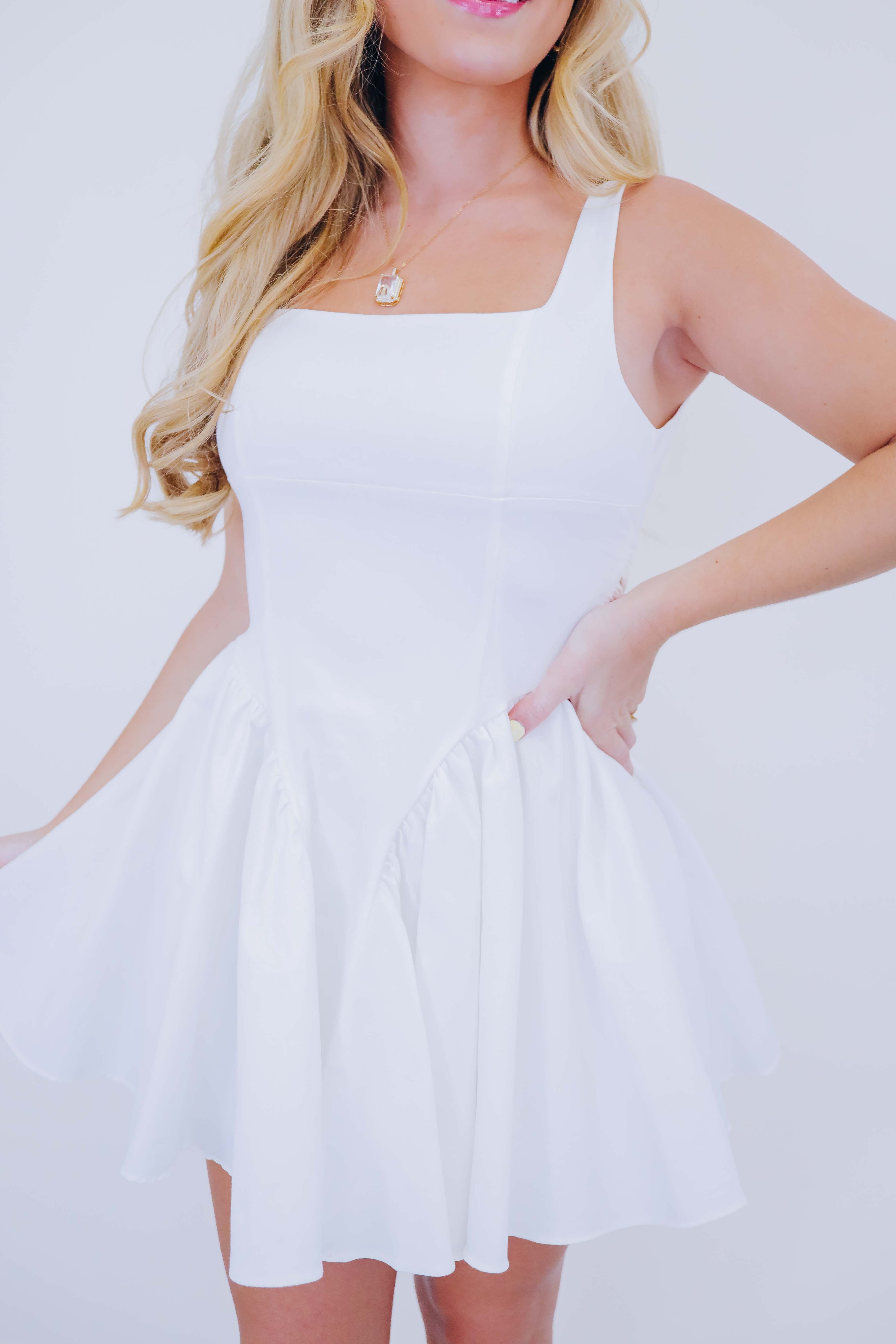 Davina Drop Waist Mini Dress - 2 Colors – Whiskey Darling Boutique