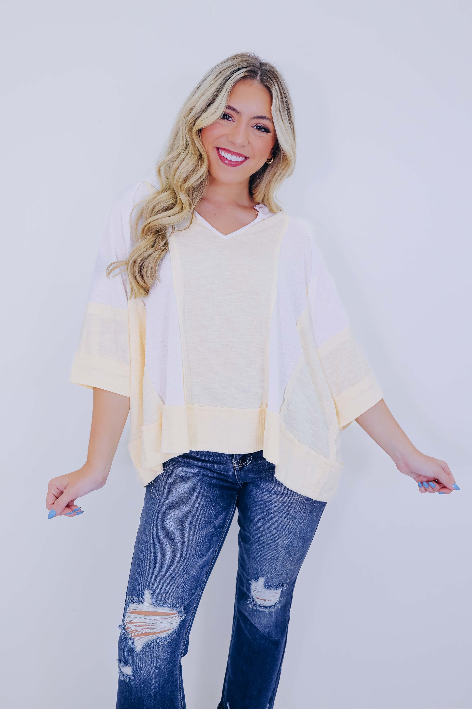 Kayla Color Block Top - 4 Colors – Whiskey Darling Boutique