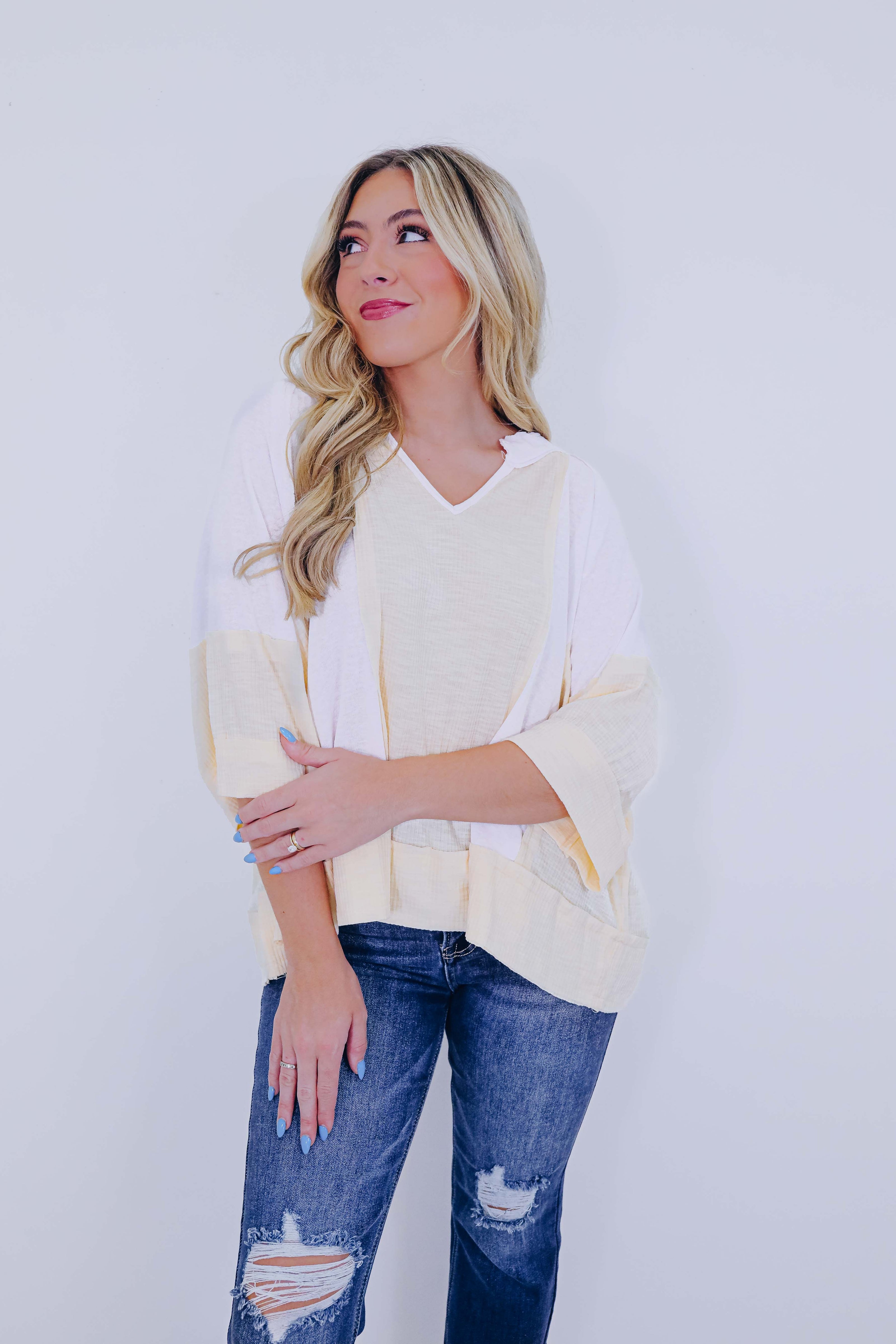 Kayla Color Block Top - 4 Colors – Whiskey Darling Boutique