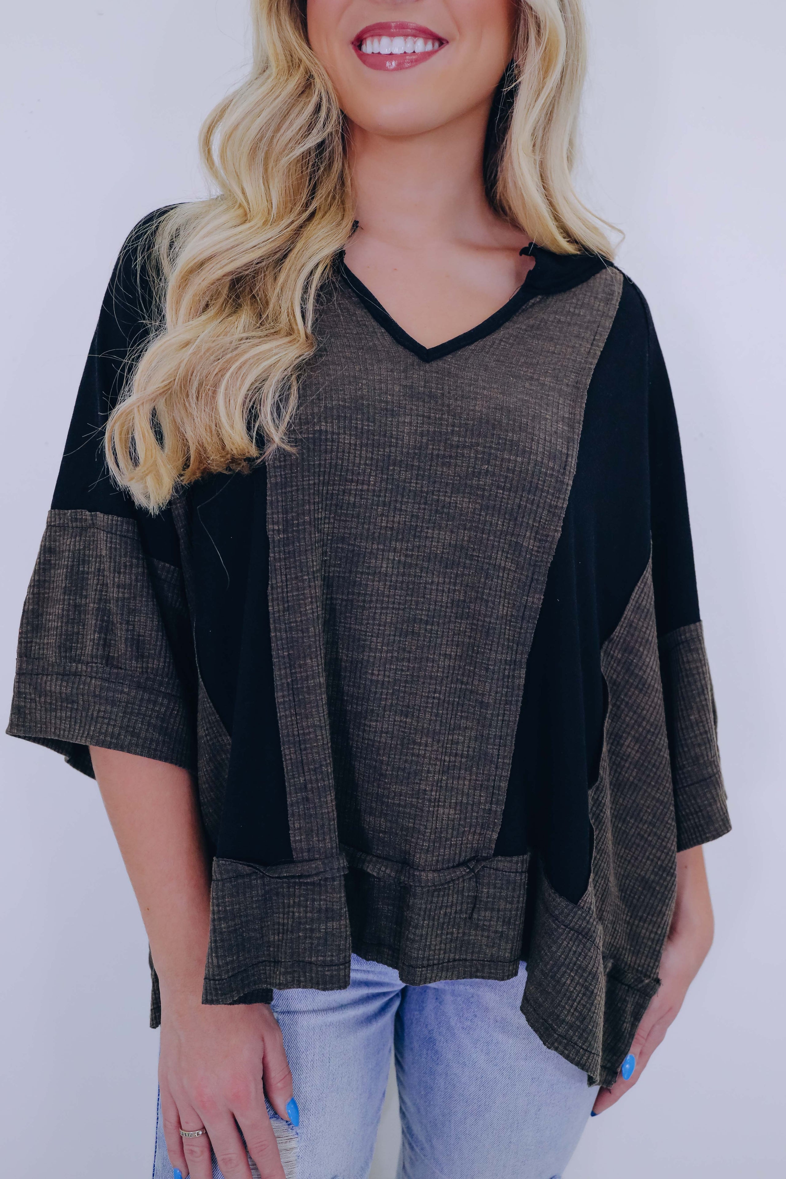 Kayla Color Block Top - 4 Colors – Whiskey Darling Boutique