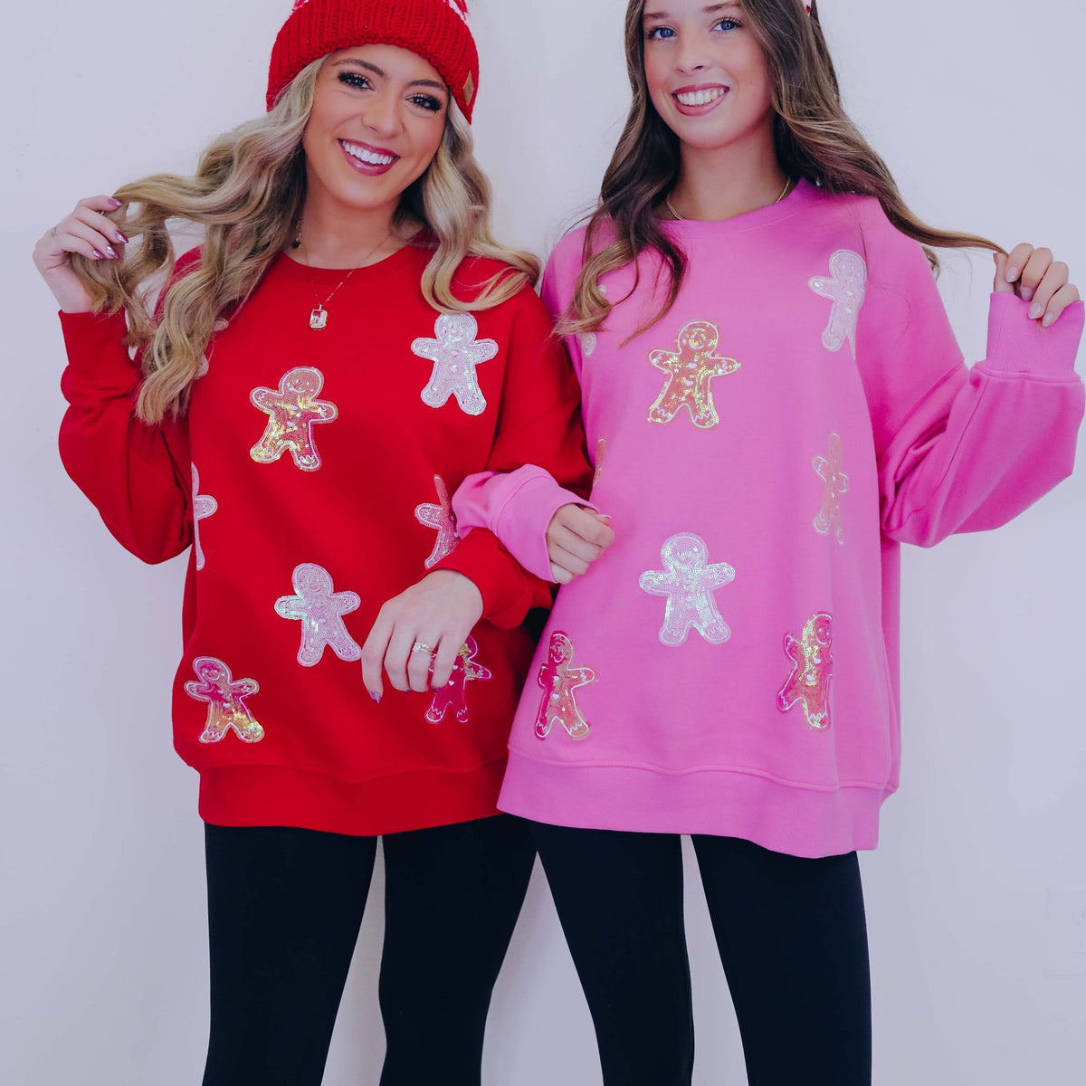 Spicy & Sparkly Gingerbread Man Sequin Sweatshirt - 2 Colors – Whiskey ...