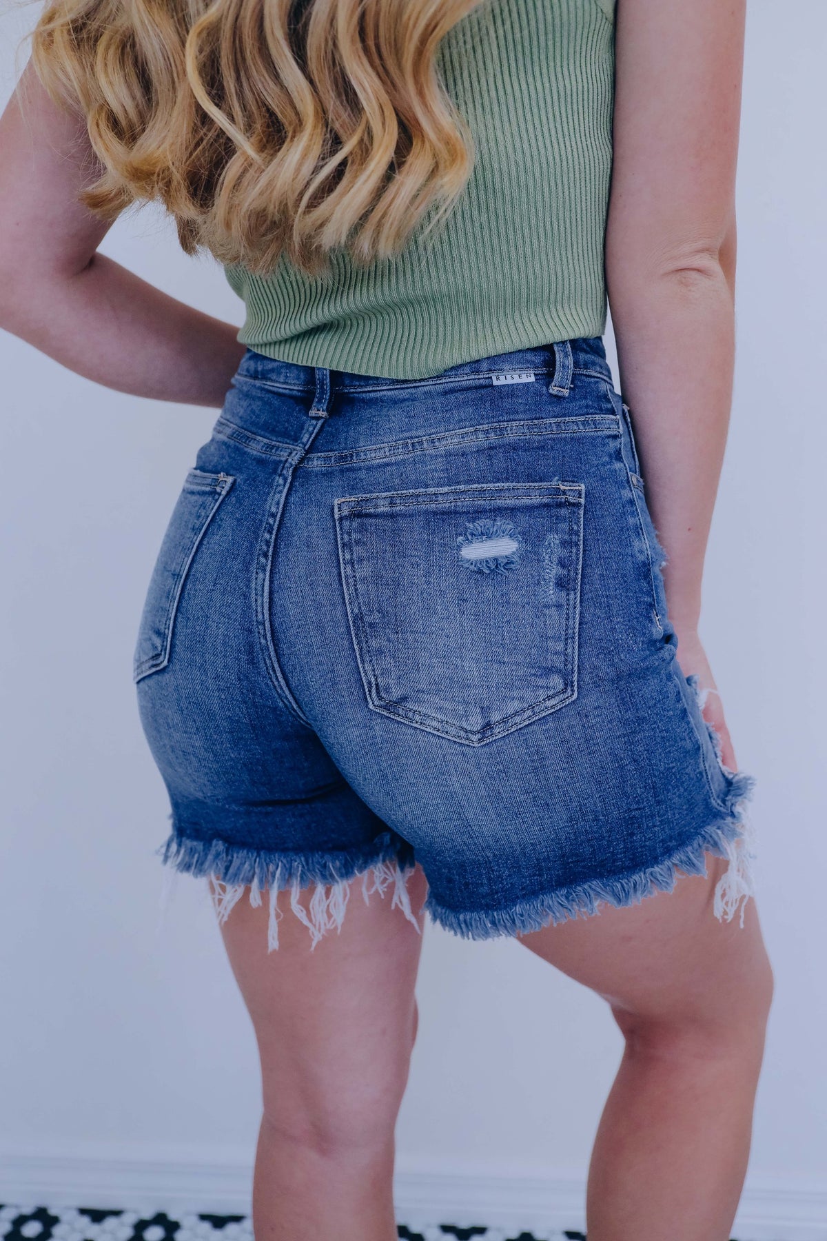 Dee Dee Distressed Denim Shorts – Whiskey Darling Boutique